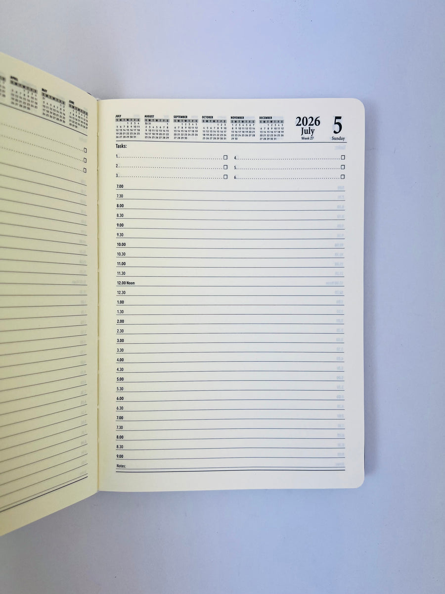 2026 Day to Page - A5 Diary - Powder Blue – Ozcorp Cards & Stationery