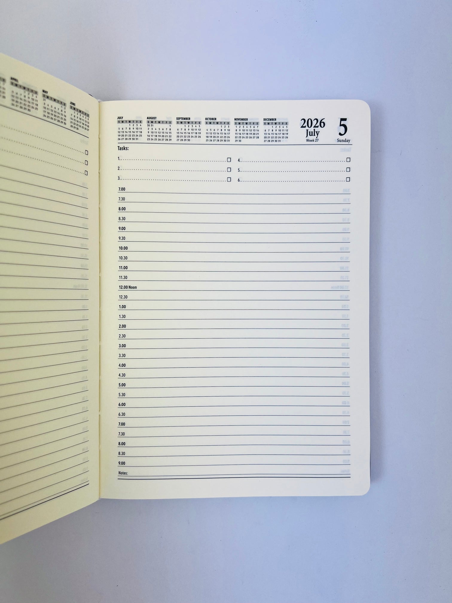 2026 Day to Page - A5 Diary - Black – Ozcorp Cards & Stationery