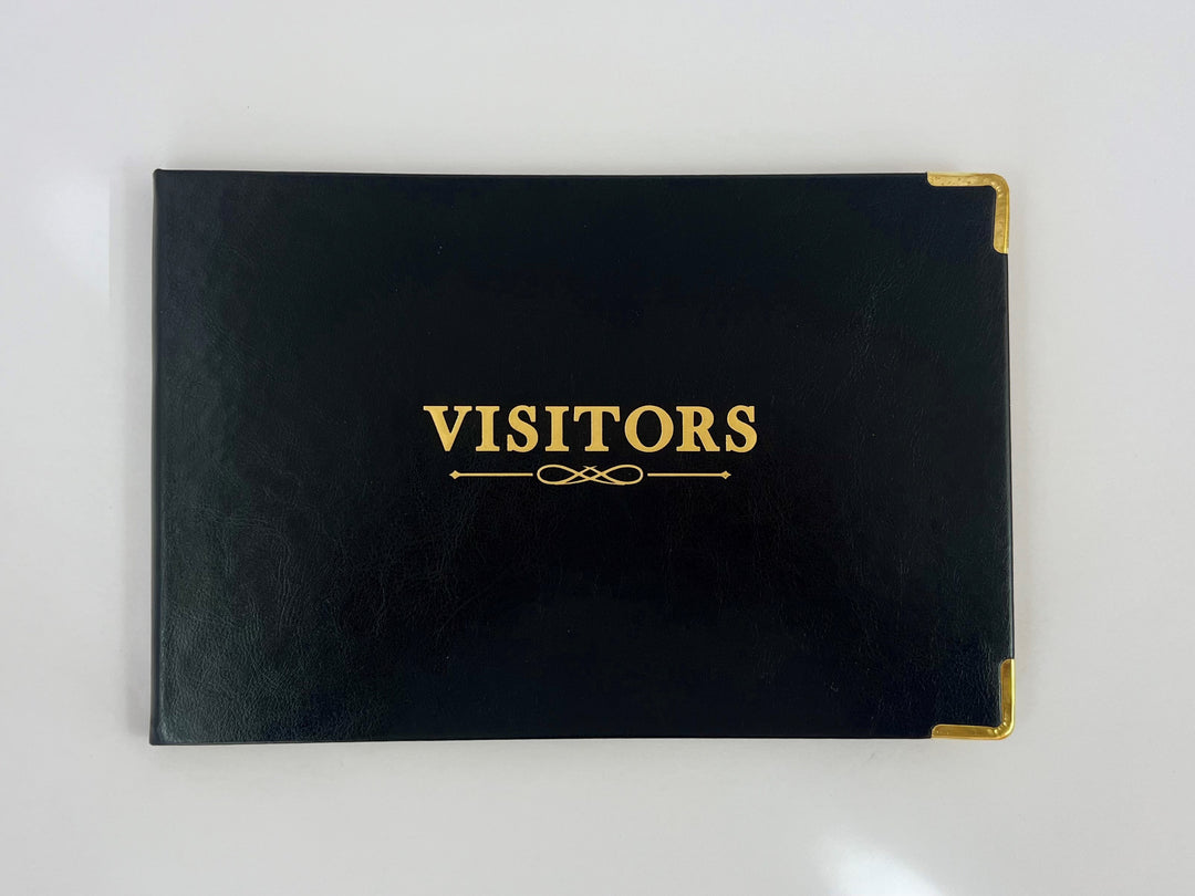 Visitors Book with Gold Corners – Ozcorp Cards & Stationery