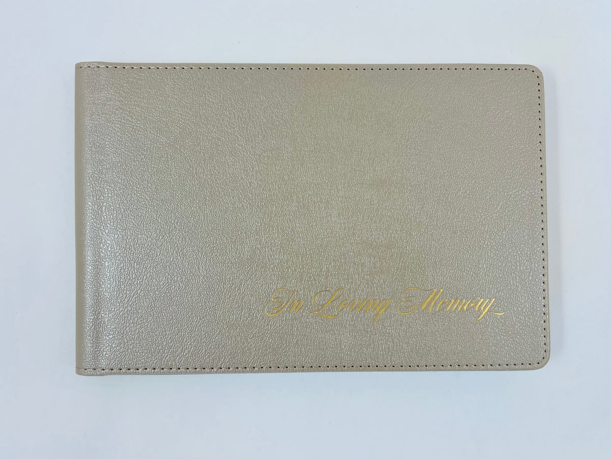 Condolence Book Champagne – Ozcorp Cards & Stationery
