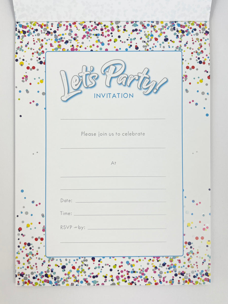 Invitation Pad - Confetti – Ozcorp Cards & Stationery