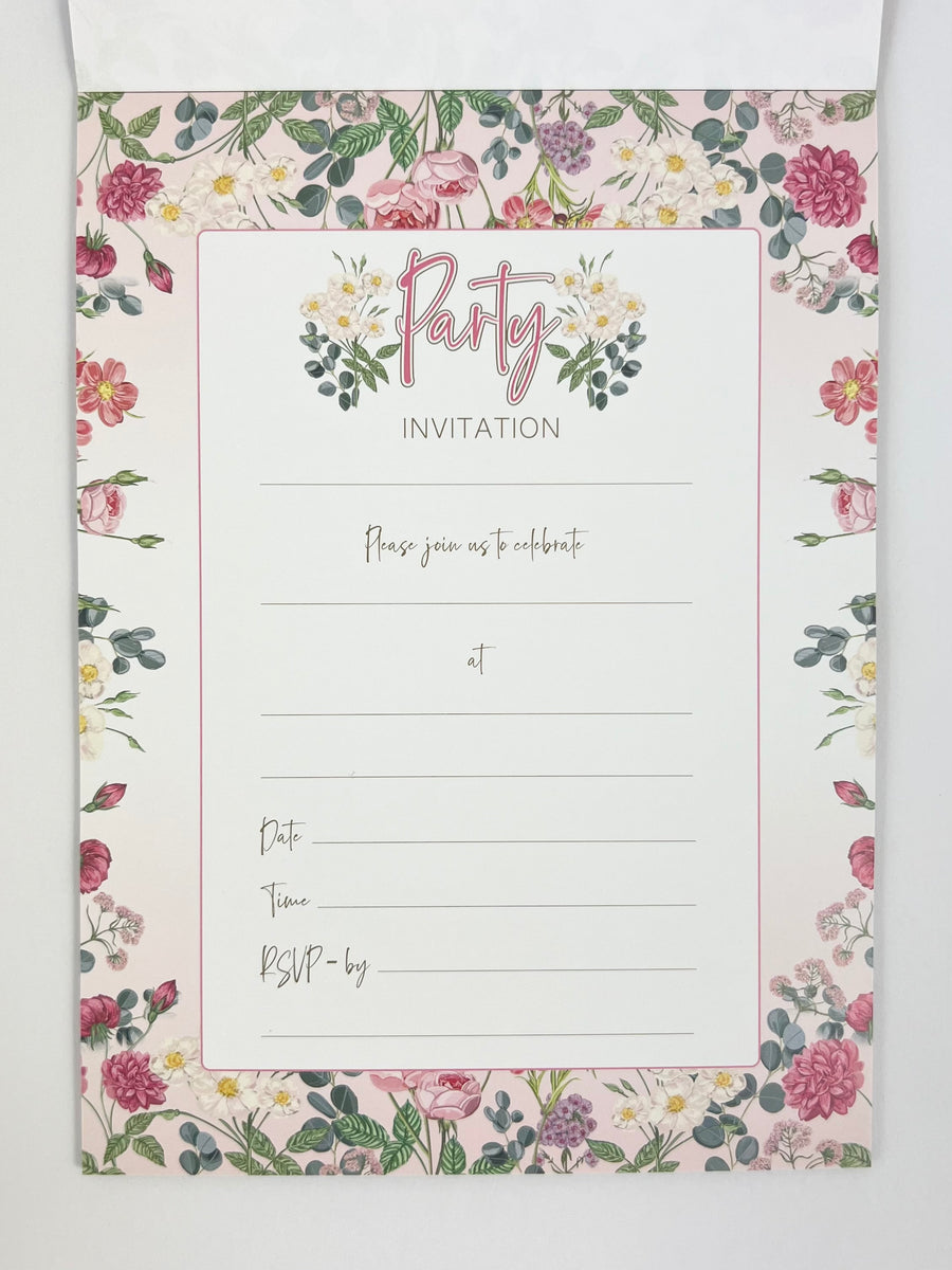 Invitation Pad - Floral – Ozcorp Cards & Stationery