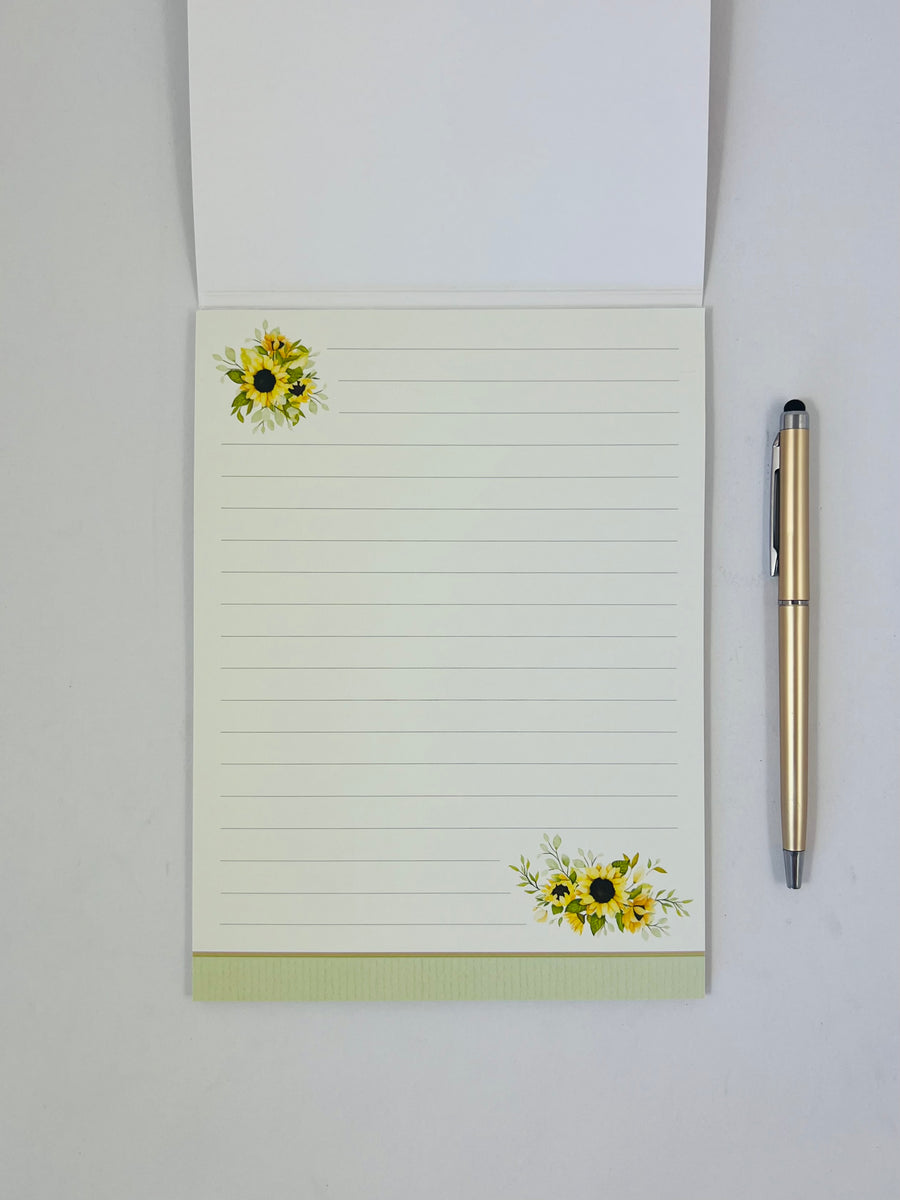 Writing Pad - Sunflowers – Ozcorp Cards & Stationery
