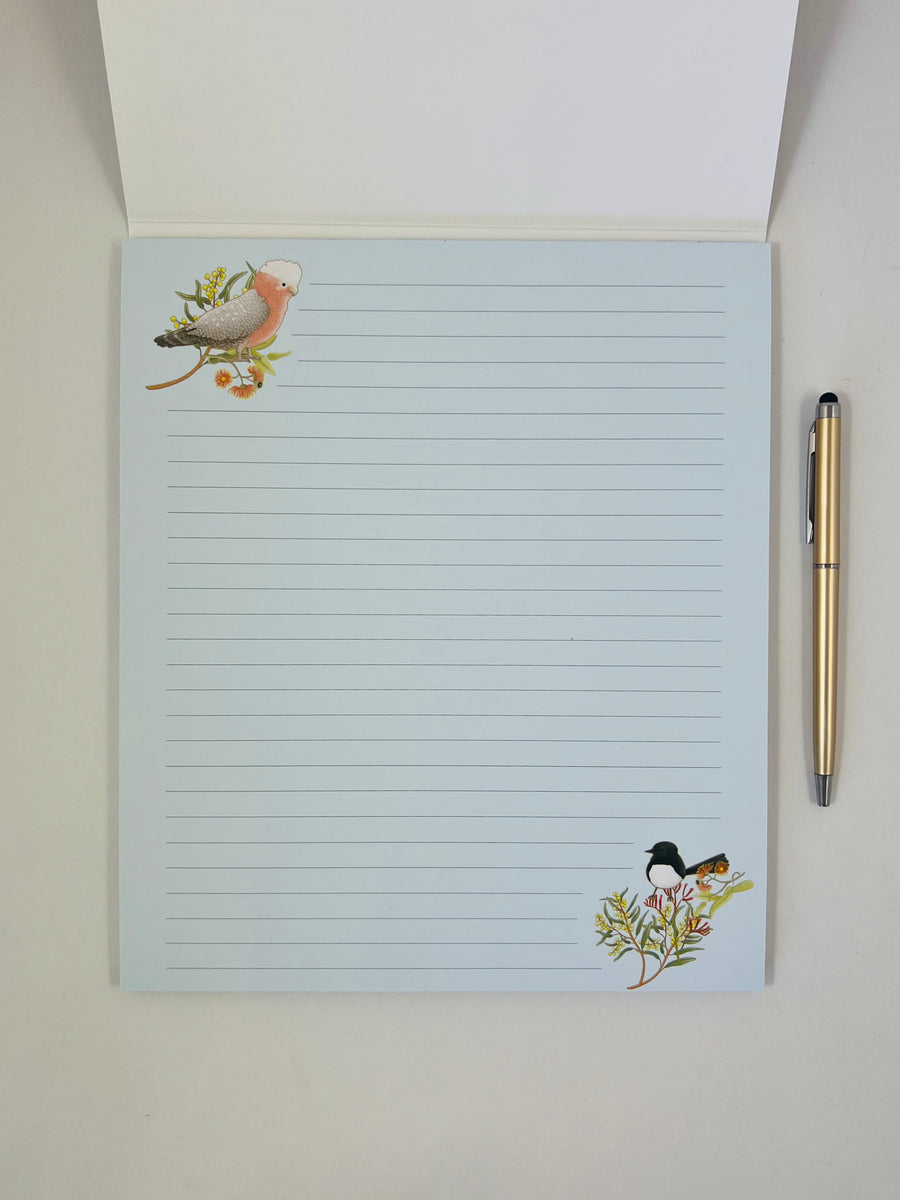 Large Writing Pad - Tiny Birds – Ozcorp Cards & Stationery