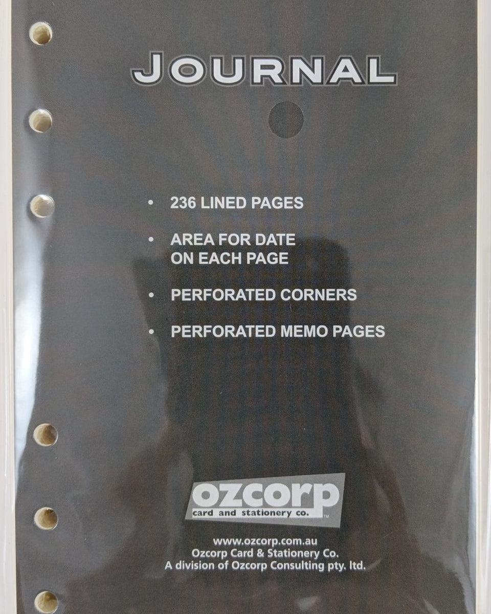 Journal Slim REFILL - Internal for Organiser – Ozcorp Cards & Stationery