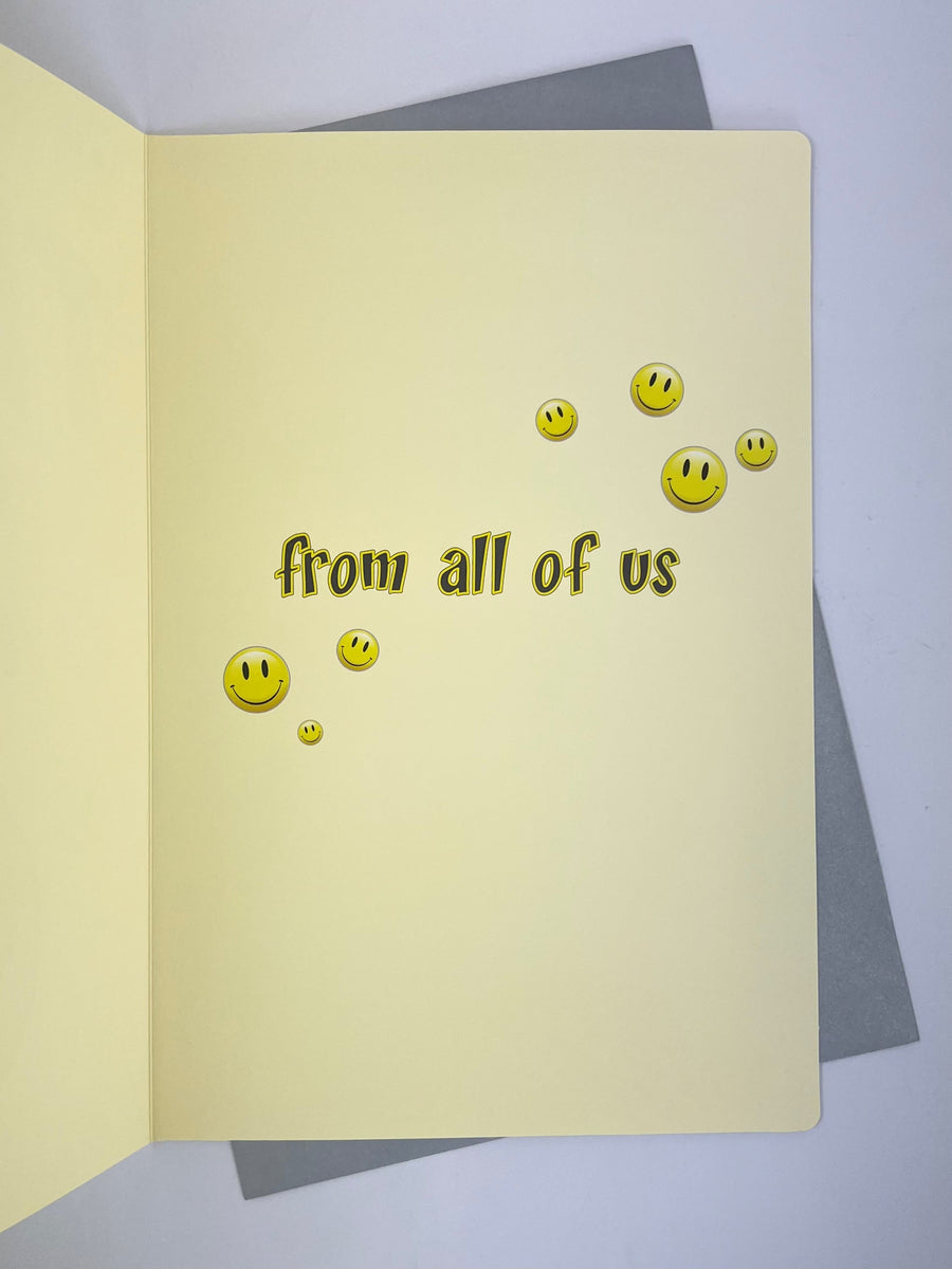 Large Card - Thank You Smiley – Ozcorp Cards & Stationery
