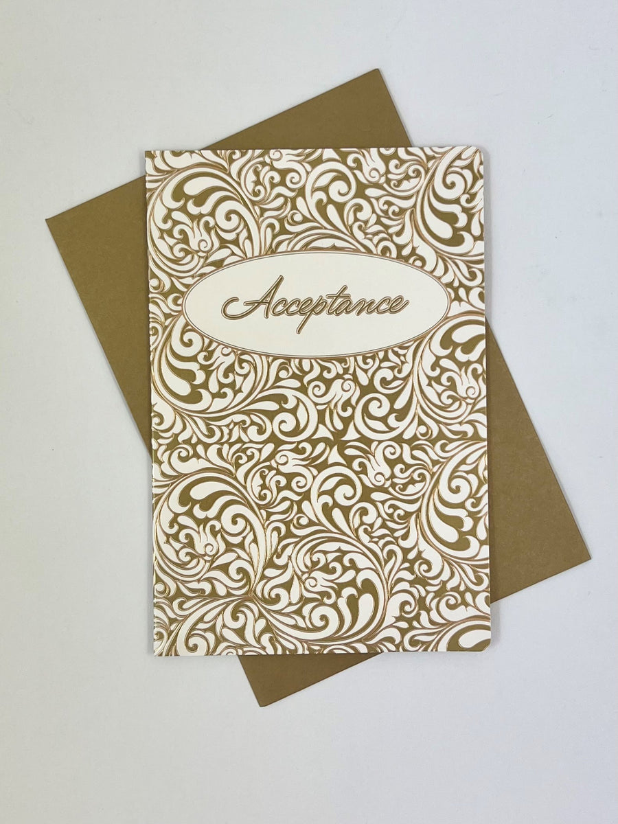 Acceptance Card - Gold – Ozcorp Cards & Stationery