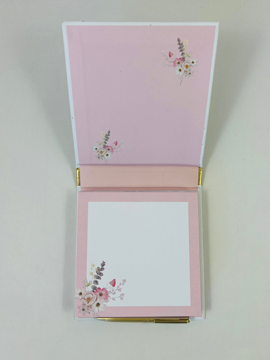 Memo Block - Pink Petals – Ozcorp Cards & Stationery